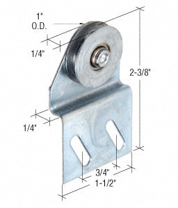 CRL 1" Steel Ball Bearing Sliding Screen Door Top Hung Roller for Ador