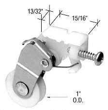 CRL 1" Nylon Ball Bearing Center Groove Sliding Screen Door Spring Ten