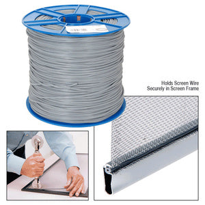 CRL Gray Serrated Screen Retainer Spline Bulk 15 Pound Roll